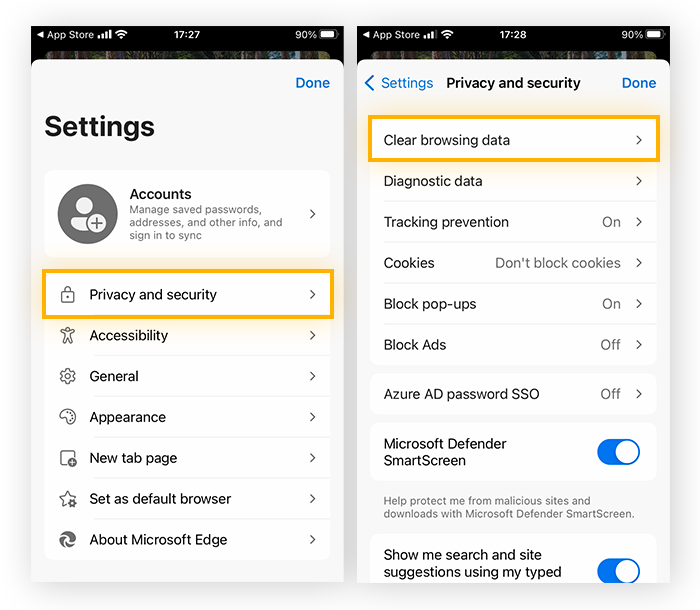 Come pulire la cache in Microsoft Edge